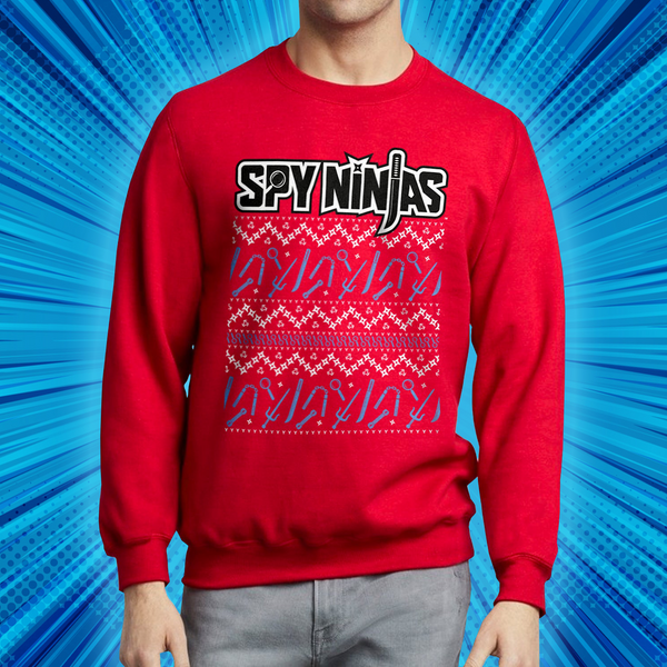 Spy Ninjas Sweater - Adult Red - SpyNinjasStore